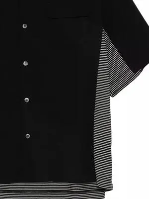 Undercover Striped-panel Shirt