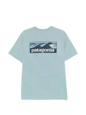Patagonia Front-logo T-shirt - Blue