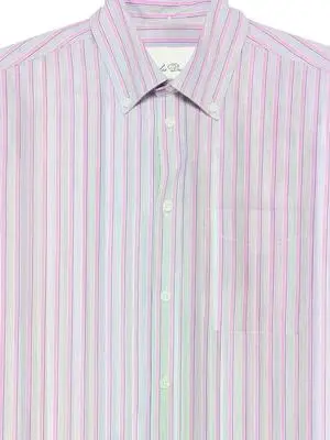 LES DEUX Striped Shirt - Pink