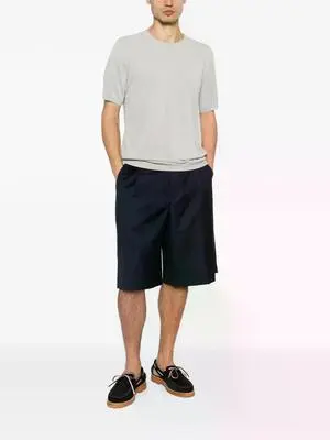 ROBERTO COLLINA Crew-neck Ribbed-knit T-shirt