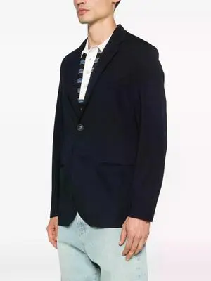 Emporio Armani Button Single-breasted Blazer - Blue