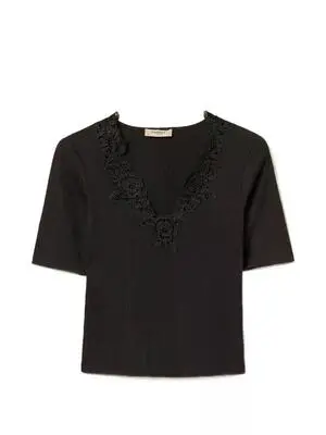 TWINSET V-neck Knitted Blouse