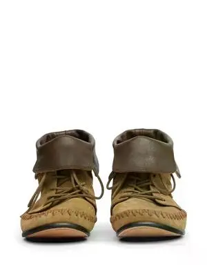 MARANT Varny Braided Lace-up Ankle Boots