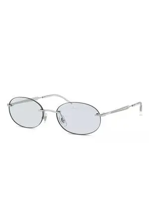 Ray-ban Oval-frame Glasses - Silver
