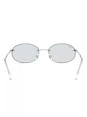 Ray-ban Oval-frame Glasses - Silver