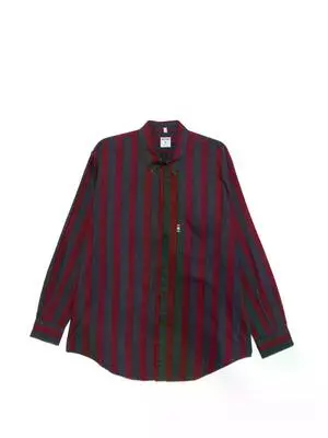 Moschino 1990s Striped Pocket Shirt - Red
