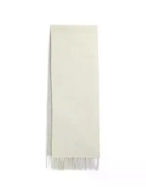 Polo Ralph Lauren Fringe Embroidered Scarf - Grey