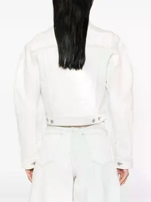 Jacquemus The Ovalo De-nîmes Denim Jacket - Neutrals