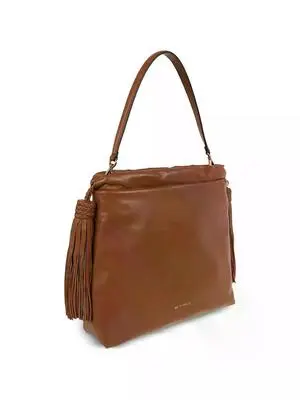 Etro Kalispera Leather Shoulder Bag With Tassel Detail - Brown