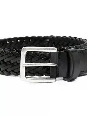 Anderson's Braided Leather Belt - Black
