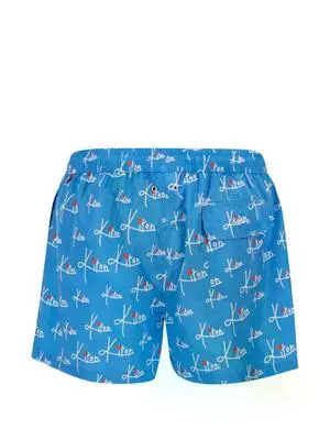Kiton Patterned Swim Shorts