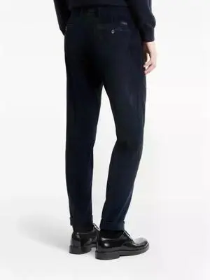 FAY Stretch-cotton Cropped Trousers