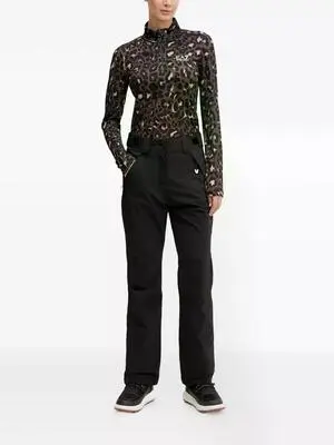 EA7 Leopard-print Base Layer - Brown