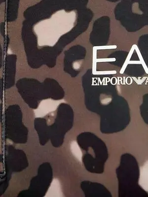 EA7 Leopard-print Base Layer - Brown