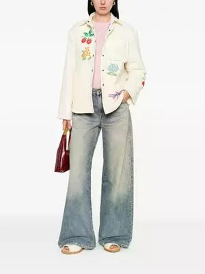 SUSANNA BLU Crisantemo Button Jacket