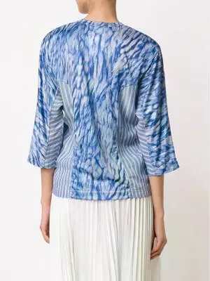 Comme Des Garçons Abstract Print Blouse