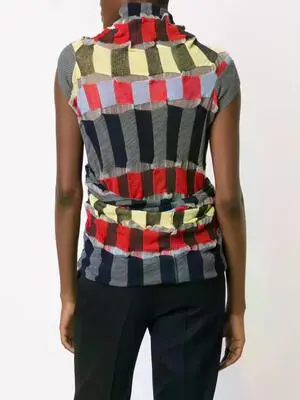 Junya Watanabe Multicoloured Patchwork Sleeveless Top