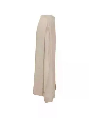 LE SULLY STUDIO Maxi Skirt With Rear Zip - Neutrals