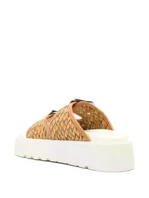 Casadei Platform Buckle Sandals - Brown