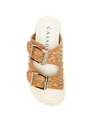 Casadei Platform Buckle Sandals - Brown