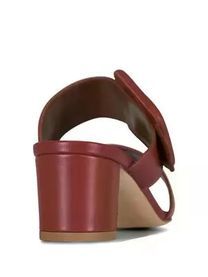 Manolo Blahnik Titubane Buckle-strap Heeled Sandals - Red