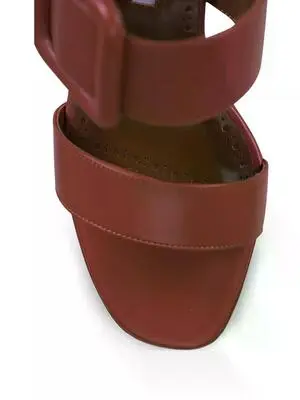 Manolo Blahnik Titubane Buckle-strap Heeled Sandals - Red