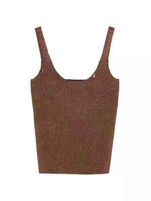 Liu Jo Shimmer Tank Top - Brown