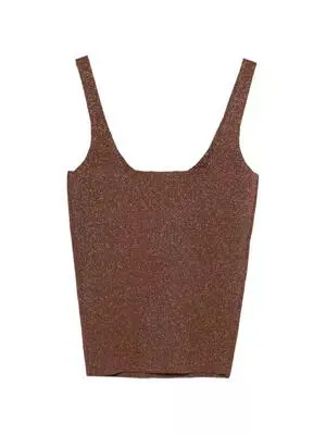 Liu Jo Shimmer Tank Top - Brown