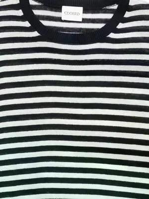 Closed Striped Pullover Sweater