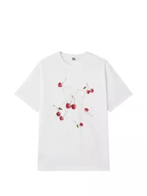 B+AB Cherry-motif T-shirt - Neutrals