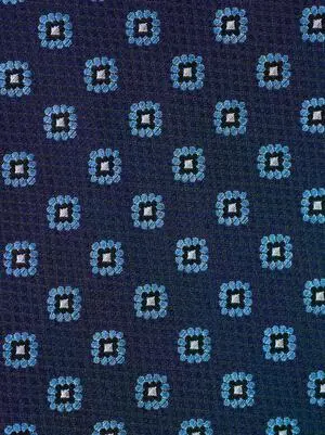 Zegna Geometric Patterned Neck Tie