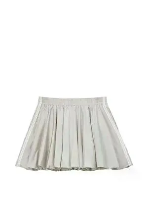 Mini Cream Elasticated Skirts