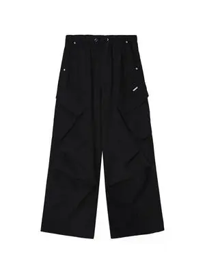 MUSIUM DIV. Drawstring-waist Cargo Trousers - Black