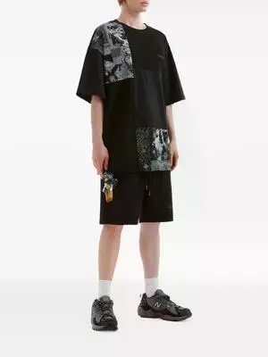 MUSIUM DIV. Patchwork Cotton T-shirt