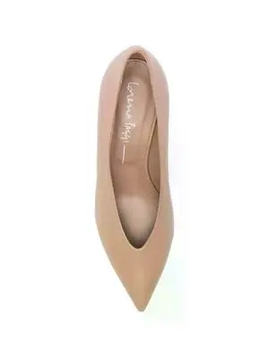 LORENA PAGGI Pointed Leather Pumps - Neutrals