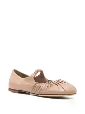 LORENA PAGGI Ballet Flats With Ruched Detailing