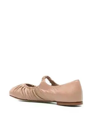 LORENA PAGGI Ballet Flats With Ruched Detailing
