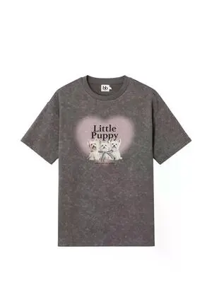 B+AB Puppy-print T-shirt