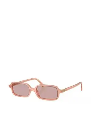 Miu Miu Rectangle-frame Sunglasses - Pink