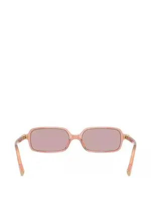 Miu Miu Rectangle-frame Sunglasses - Pink