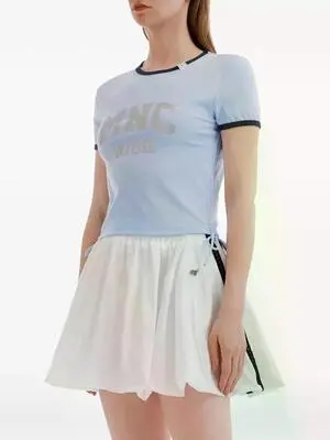 MINI CREAM T-shirt With Drawstring Hem