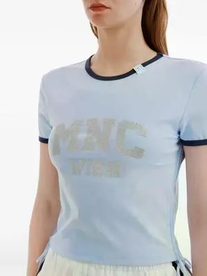 MINI CREAM T-shirt With Drawstring Hem