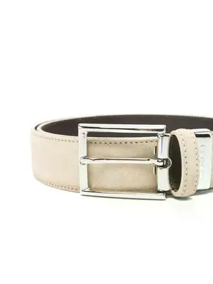 Canali Rectangular-buckle Belt