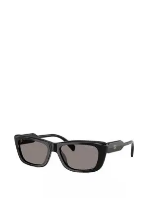 Miu Miu Rectangle Sunglasses - Black