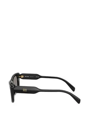 Miu Miu Rectangle Sunglasses - Black