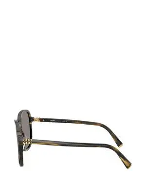 Miu Miu Oversized Round Frame Sunglasses