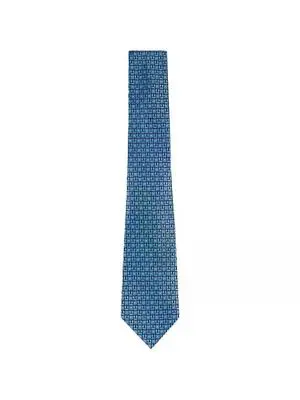 Zegna Patterned Neck Tie - Blue