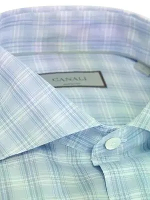 Canali Checked Cotton Shirt