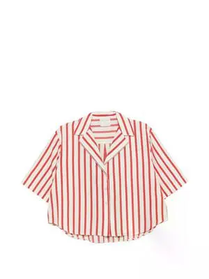 FORTE_FORTE Striped Shirt - Neutrals