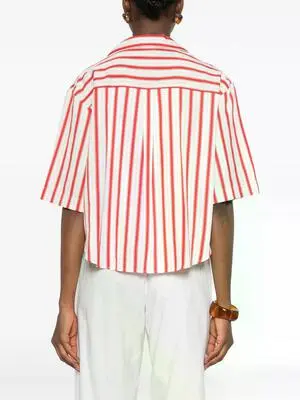 FORTE_FORTE Striped Shirt - Neutrals